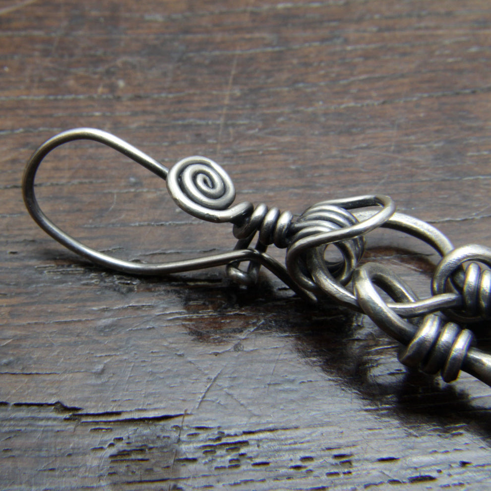 Silver Bell Amulet Chime Earrings – Taitaya Forge