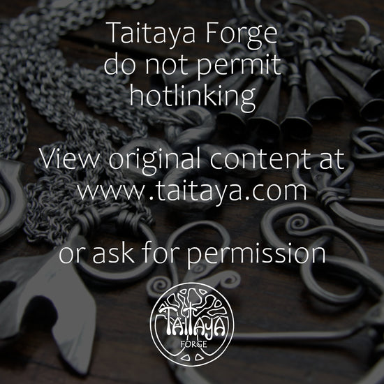 Forged Iron Sickle Pendant – Taitaya Forge